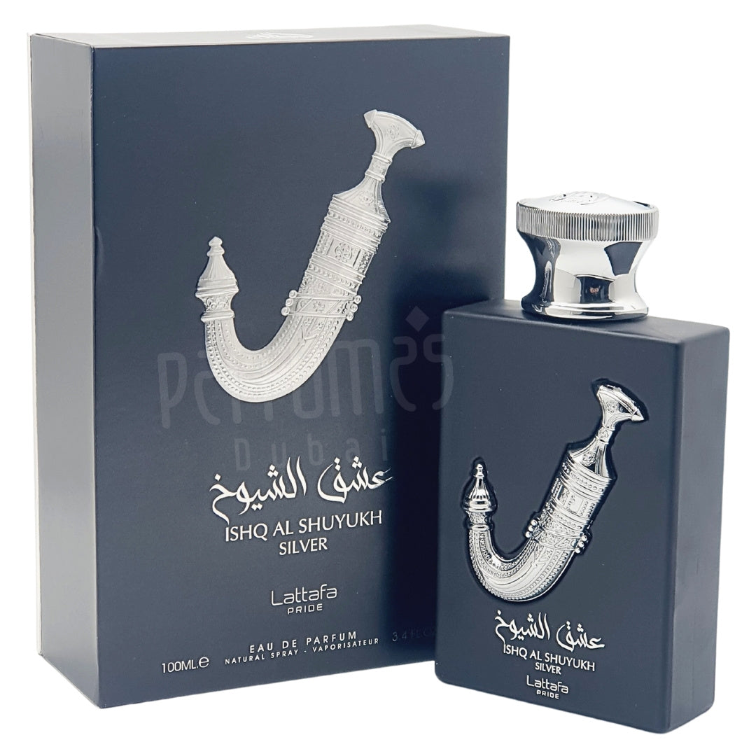 Ishq Al Shuyukh Silver 100ml EDP Lattafa Pride – perfumesdubai