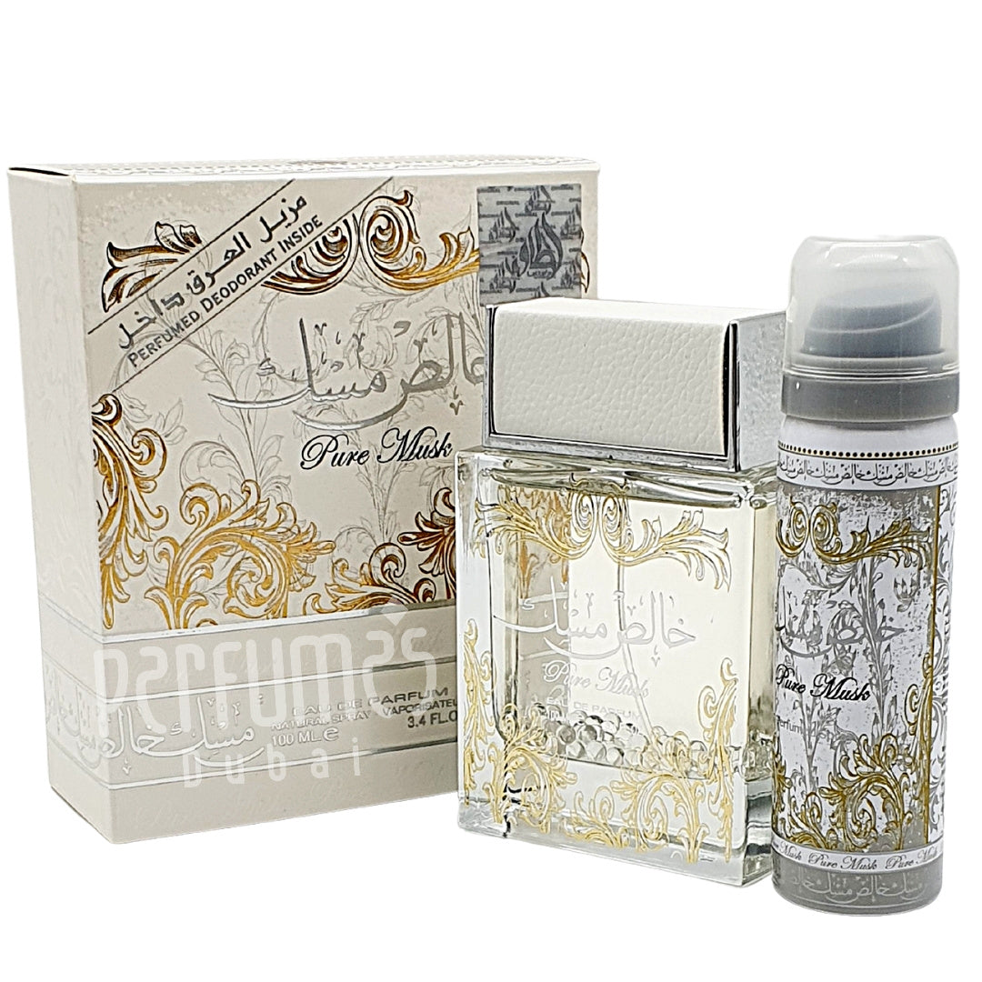 Pure Musk 100ml EDP + 50ml Mini Body Spray Pack – perfumesdubai
